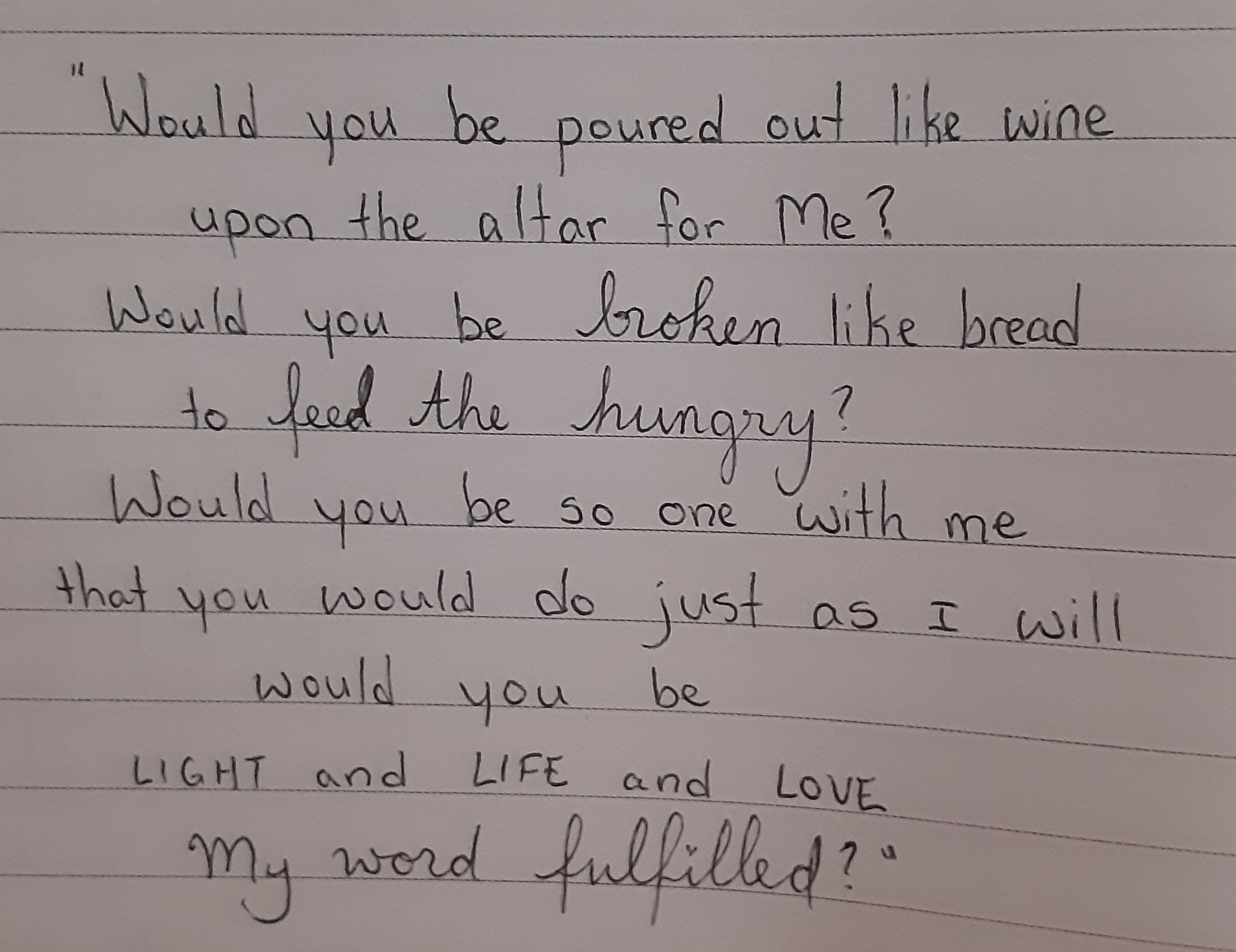 Broken & Poured Out – Notes from My Heartsong